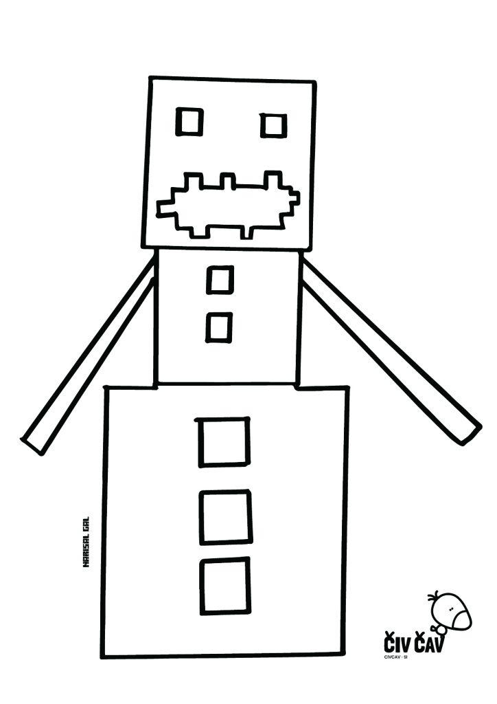 MINECRAFT POBARVANKE - Čivčav : Čivčav